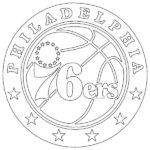 Philadelphia 76ers logo coloring page - Free coloring pages