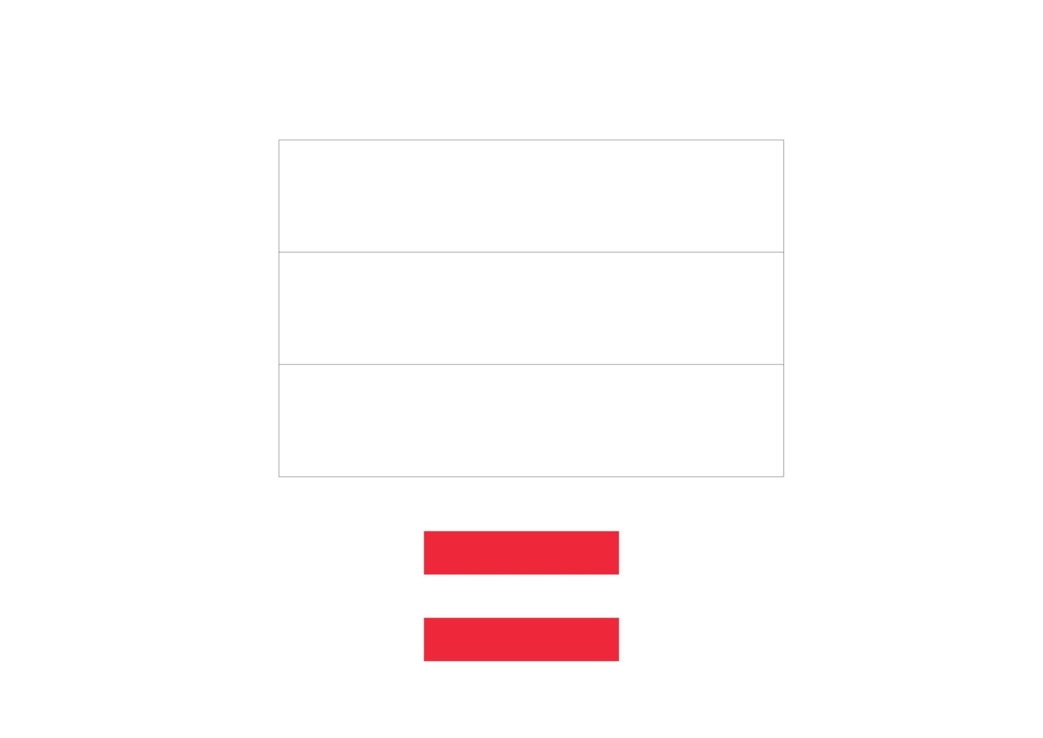 Flag of Austria coloring page - Free coloring sheets - coloring1.com