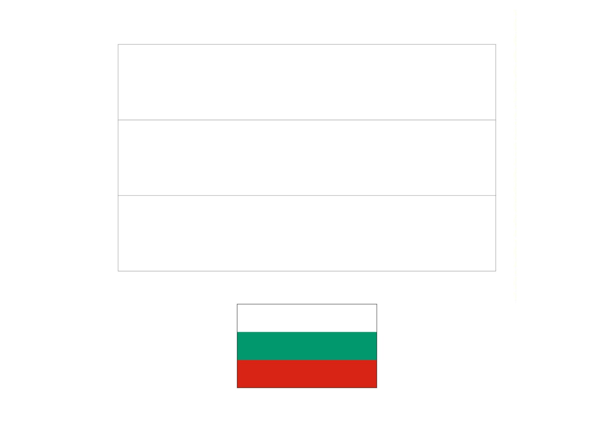 Flag of Bulgaria coloring page - Free coloring sheets - coloring1.com