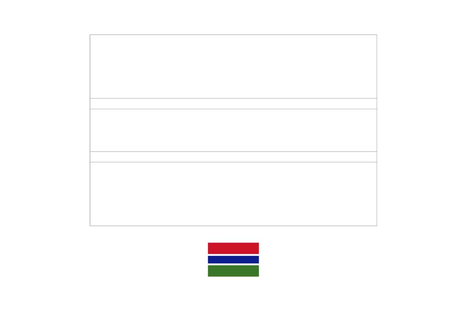 Flag of Gambia coloring page - Free coloring sheets - coloring1.com