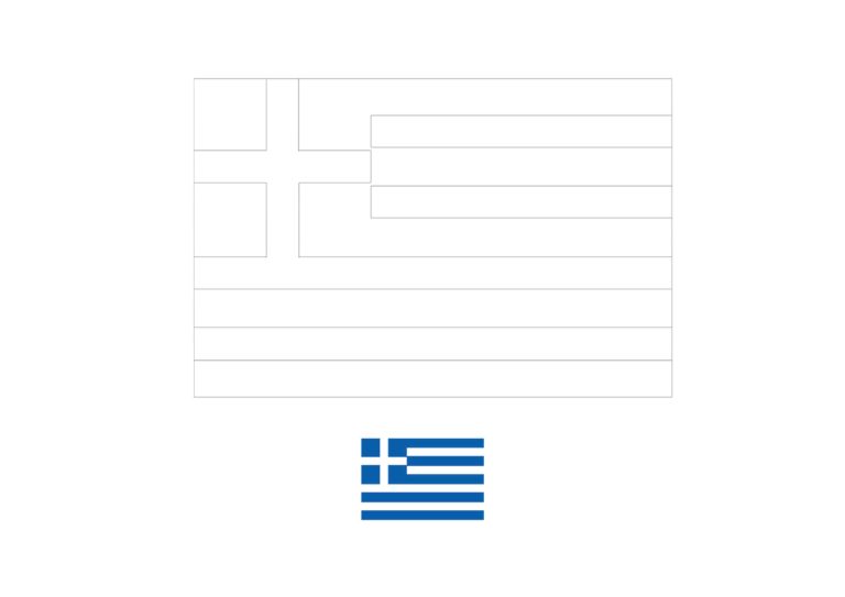 Flag of Greece coloring page - Free coloring sheets - coloring1.com