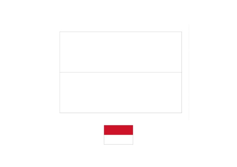 Flag of Indonesia coloring page - Free coloring sheets - coloring1.com