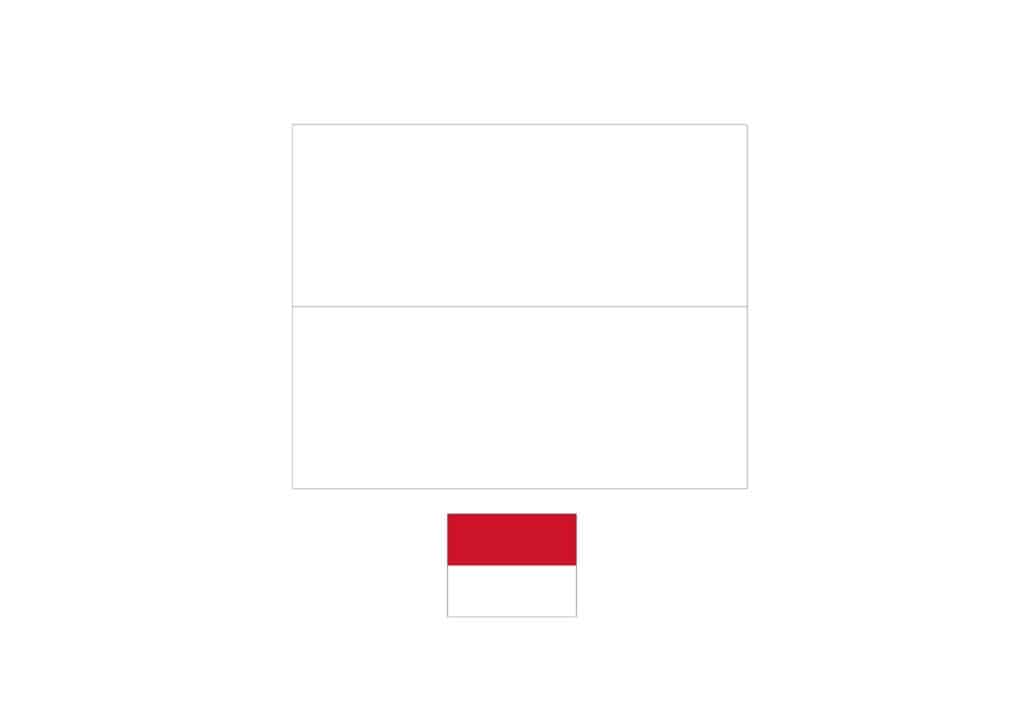 Flag of Monaco coloring page - Free coloring sheets - coloring1.com