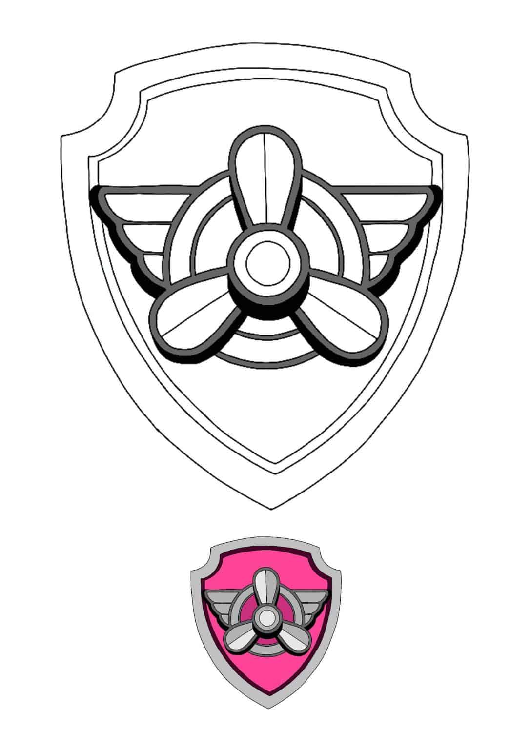 Coloriage Les badges de la Pat Patrouille - 19 Coloriages à Imprimer ...