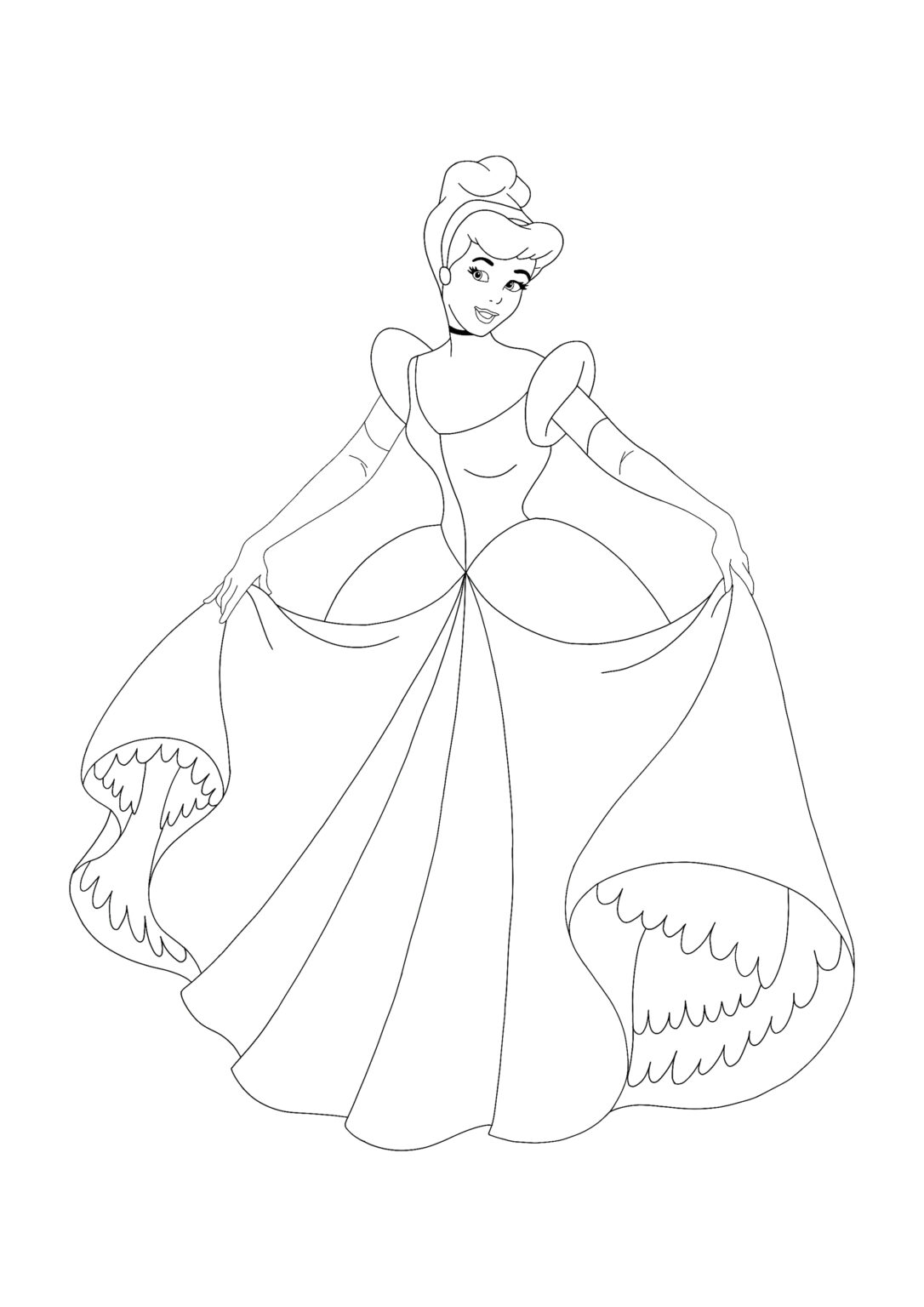 Disney Princess Cinderella Coloring Pages - 2 Free Coloring Sheets (2021)