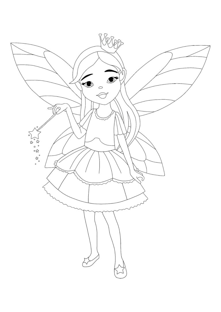 Fairy Princess Coloring Pages - 2 Free Coloring Sheets