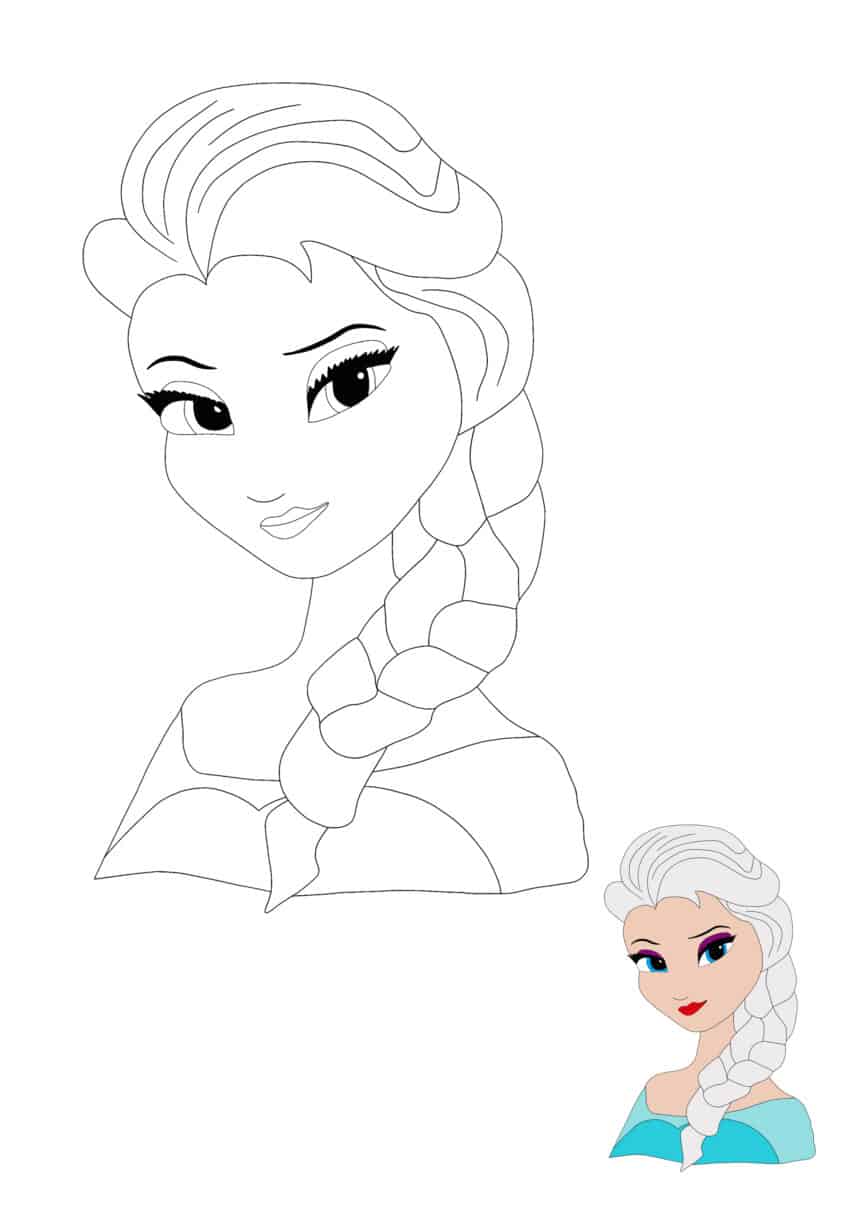 Princess Elsa Coloring Pages - 2 Free Coloring Sheets