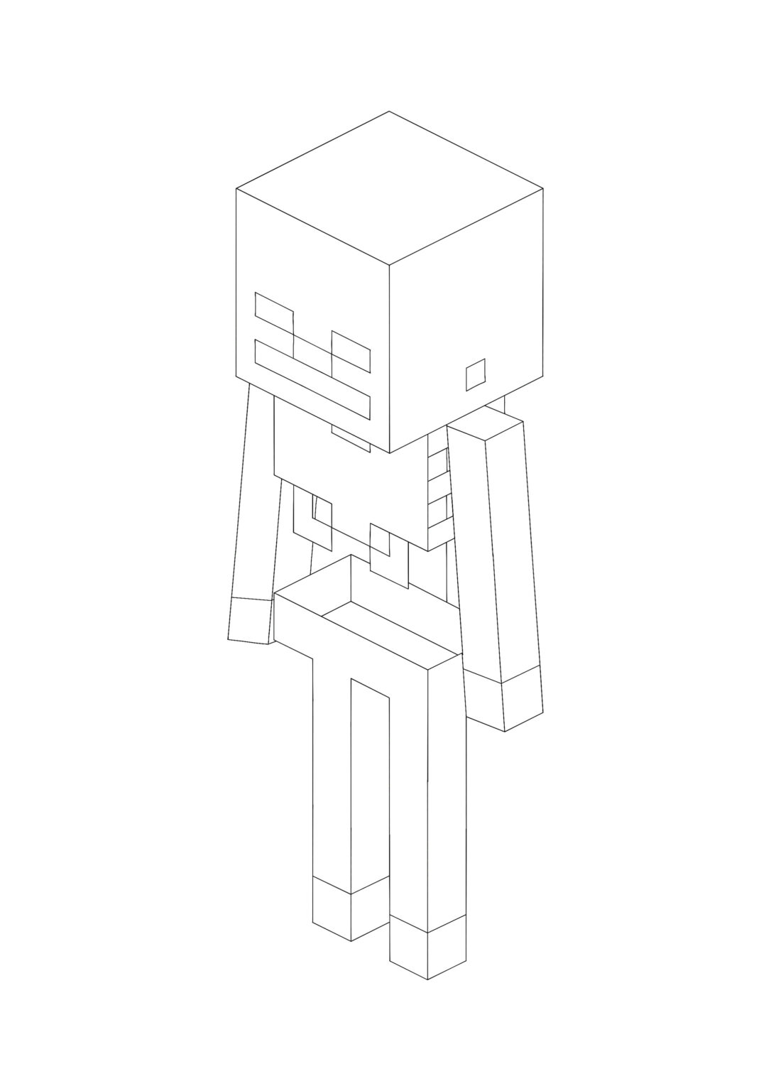 Minecraft Skeleton Coloring Pages 2 Free Coloring Sheets 2021