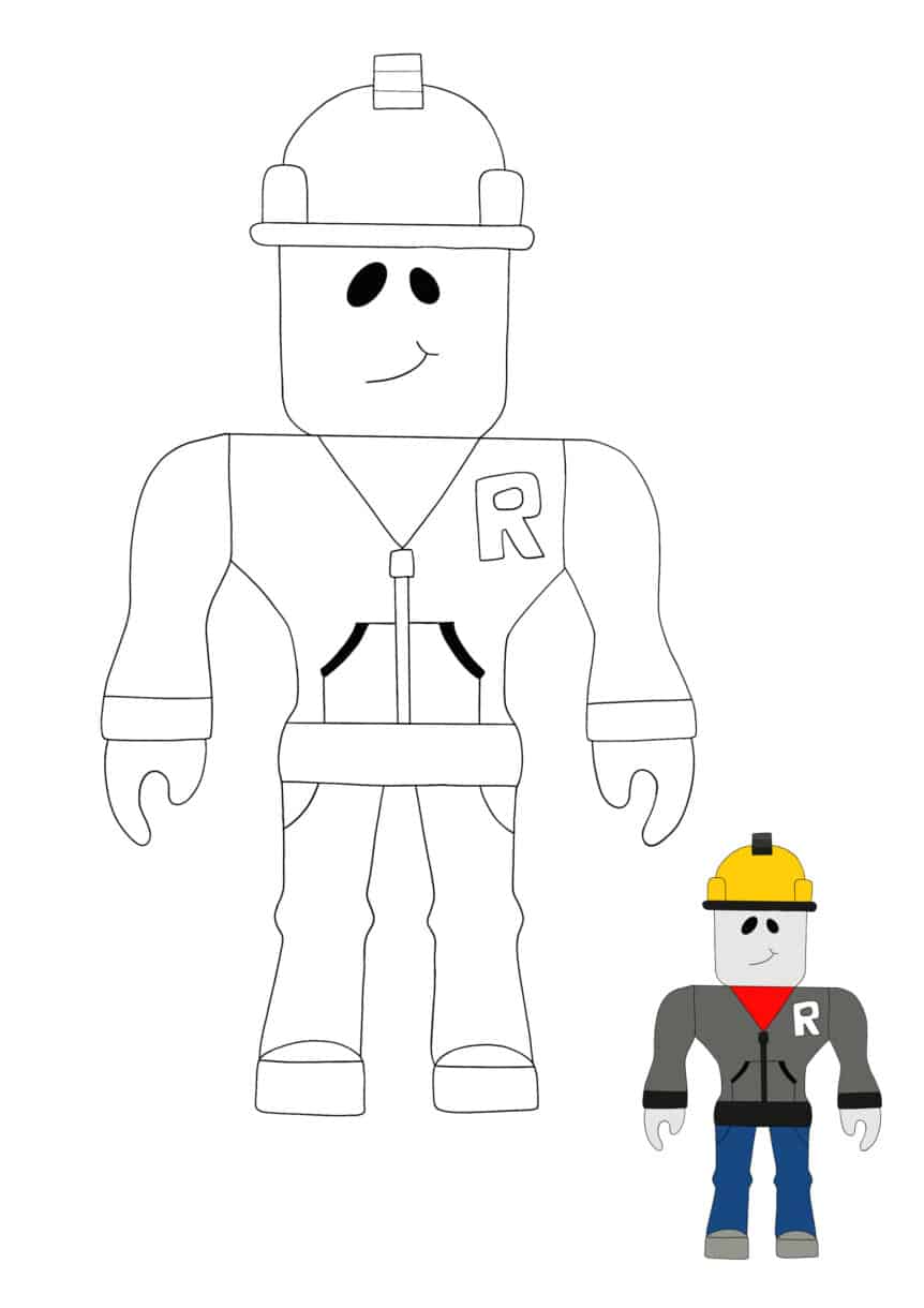 Roblox Builderman Coloring Pages - 2 Free Coloring Sheets (2021)