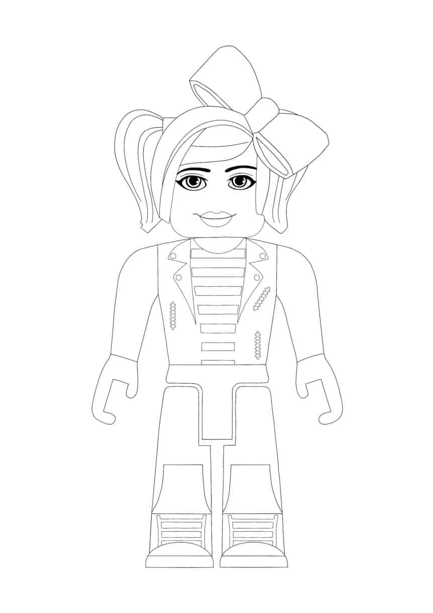 Roblox Girl Coloring Pages - 2 Free Coloring Sheets (2021)