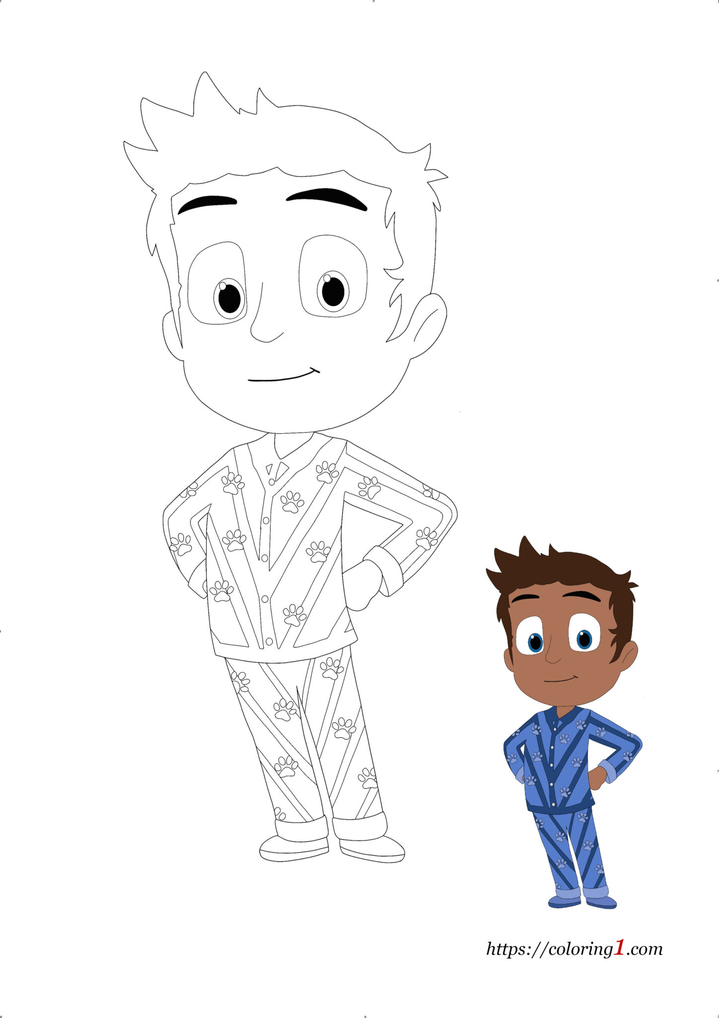 Pj Masks Connor Coloring Pages - 2 Free Coloring Sheets (2021)