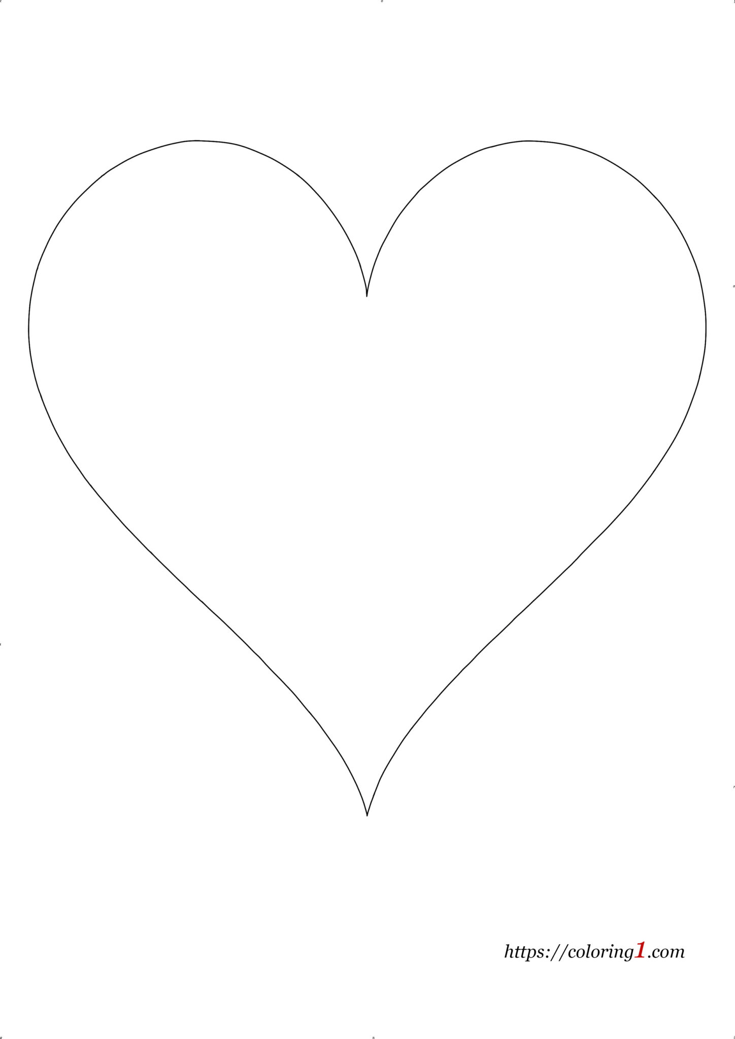 Heart Shape Coloring Pages - 2 Free Coloring Sheets (2021)