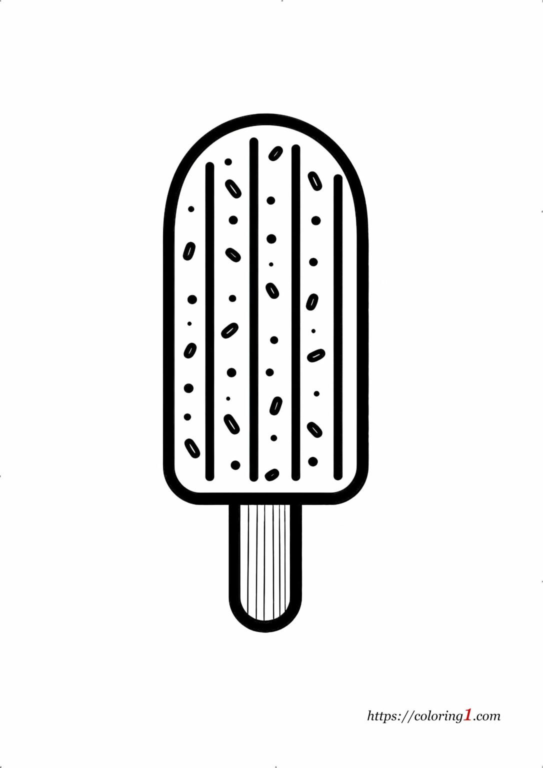 Easy Ice Pop Coloring Page - 2 Free Coloring Sheets (2024)