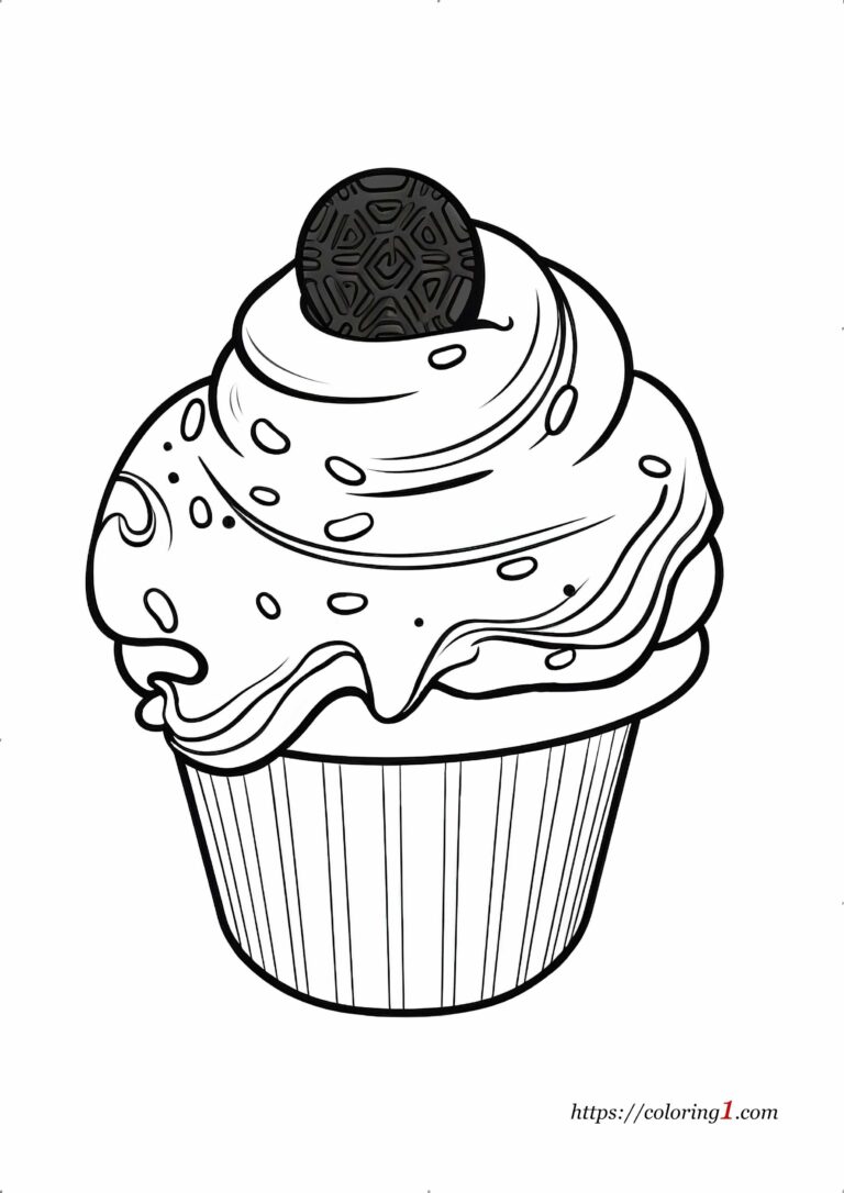 Oreo Ice Cream Coloring Page - 2 Free Coloring Sheets (2024)