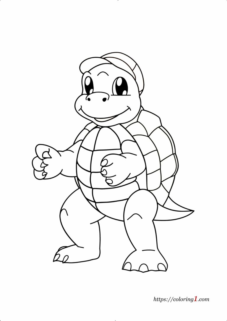 Franklin The Turtle Coloring Page - Free Coloring Sheet